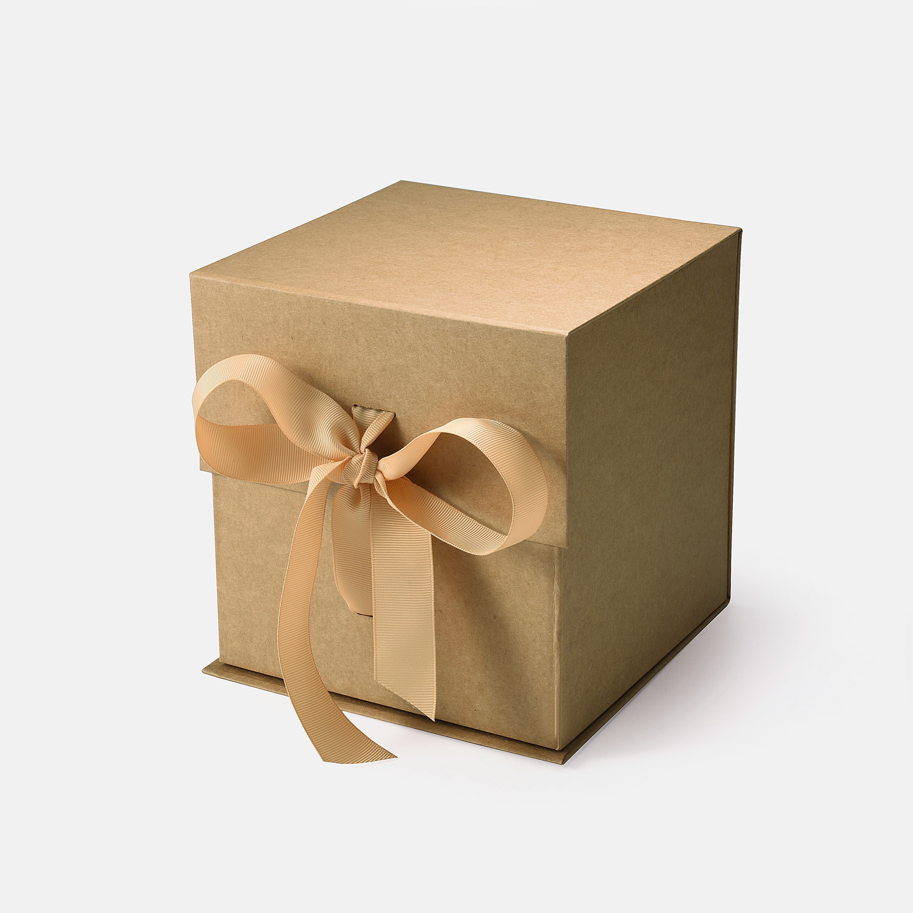 Geoto 6.9"×6.9"×6.9" A6 Cube Size Luxury Candle Packaging Box, Rigid ...