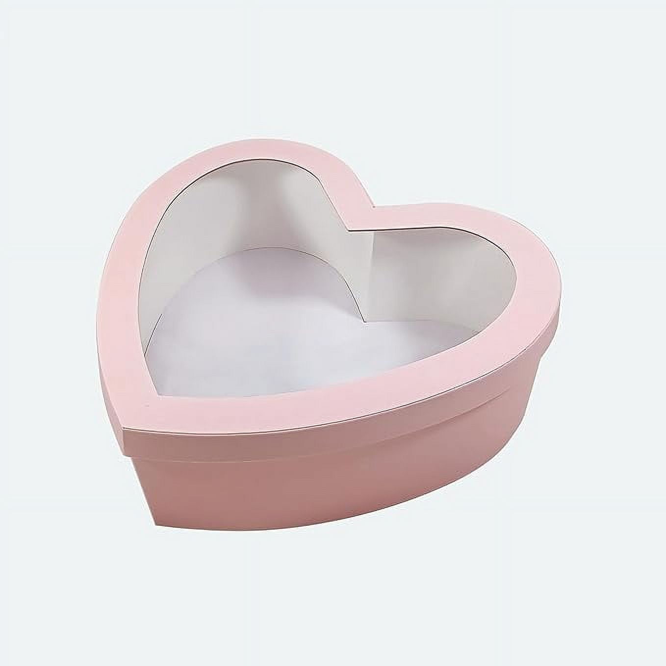 Geoto Big Heart Shaped Gift Box, Stacked Rigid Present box, Pink/Red ...