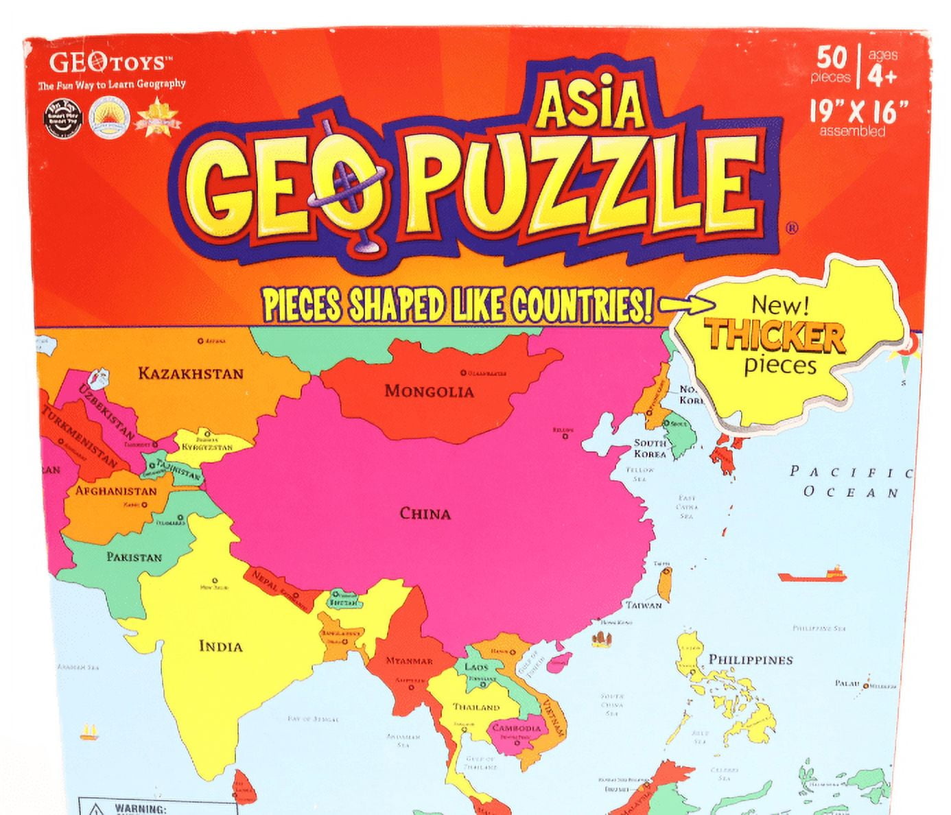 Geotoys - GeoPuzzle Asia - Walmart.com