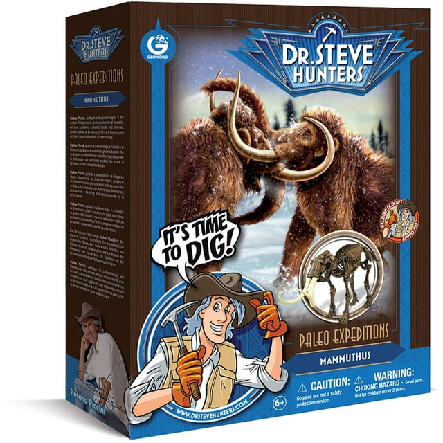 Dr. Steve Hunters GEOWorld Paleo Expeditions Ice Age Excavation Kit - Mammuthus - 12 pieces ...