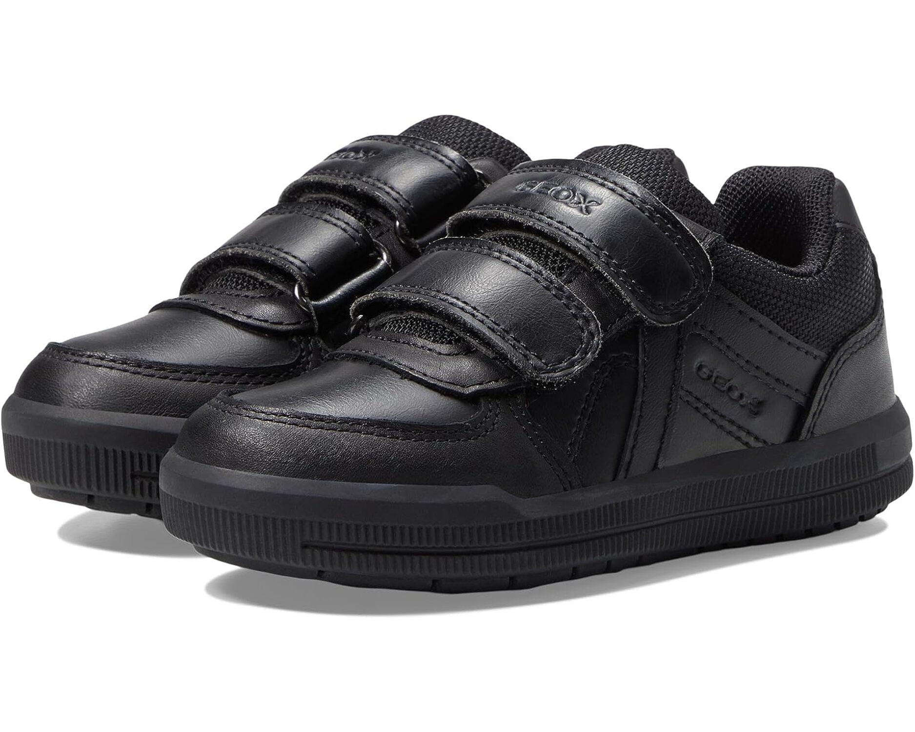 SALE Geox J Arzach Black Double Velcro Sneaker - Walmart.com