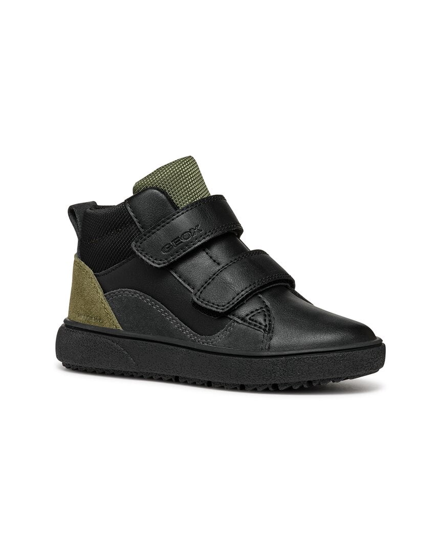 Geox Theleven ABX Suede Sneaker, 34, Black - Walmart.com