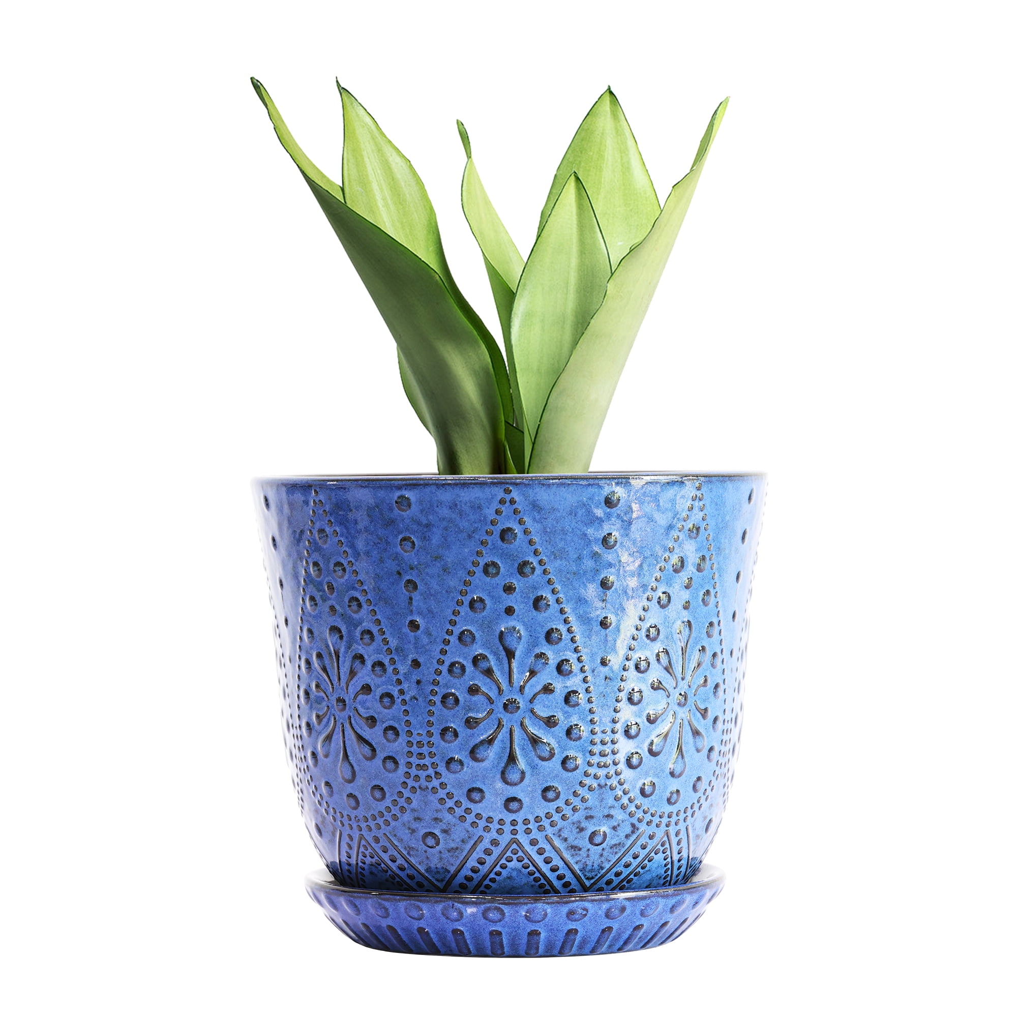 Free Shipping! Gepege 8-Inch Ceramic Planter with Drainage Holes and ...