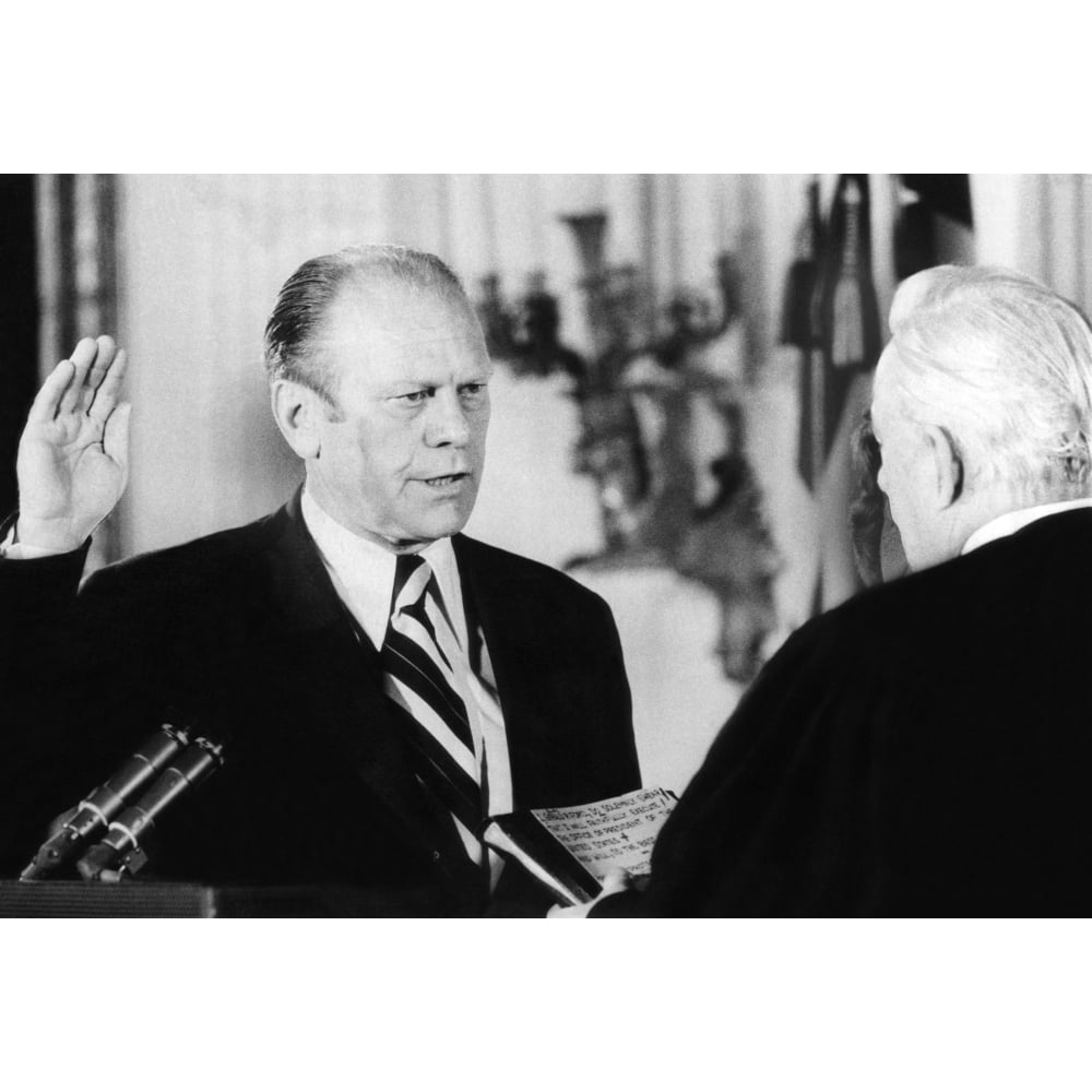 Gerald Ford Takes The Oath Of Office As The 38Th President Of The ...