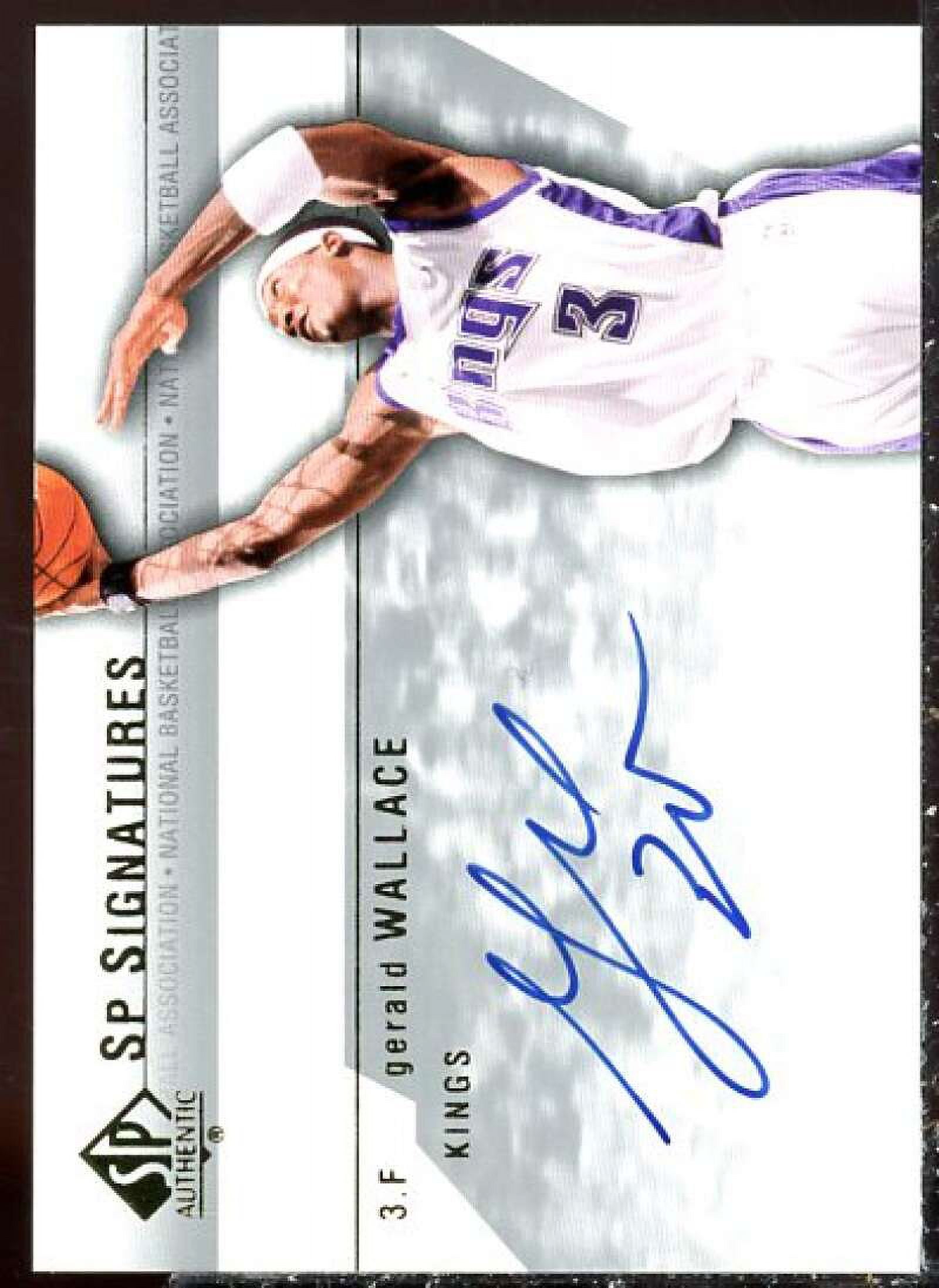 Gerald Wallace Card 2004-05 SP Signature Edition Signatures #GW ...
