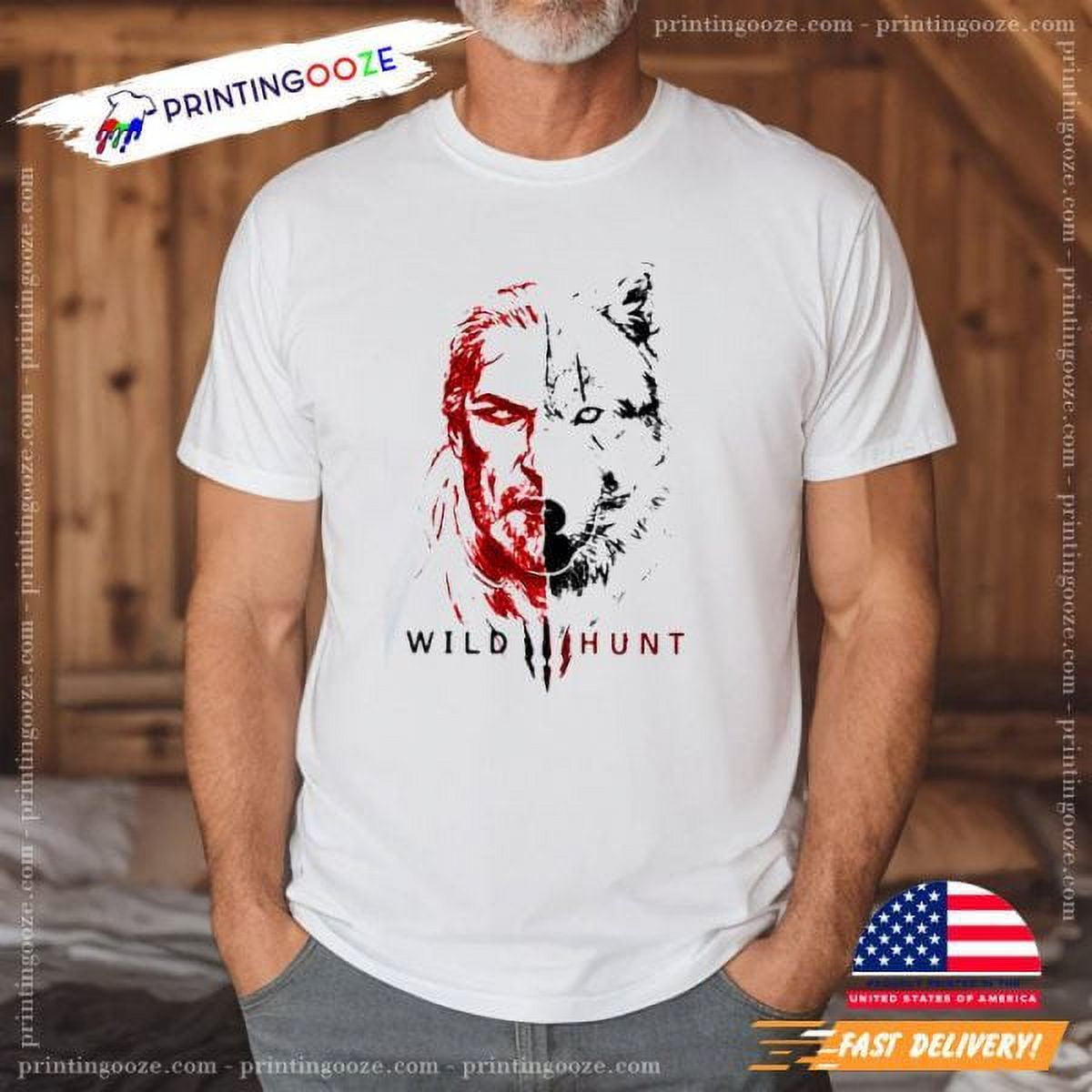 Geralt The Witcher Wild Hunt Henry Cavill Shirt - Walmart.com