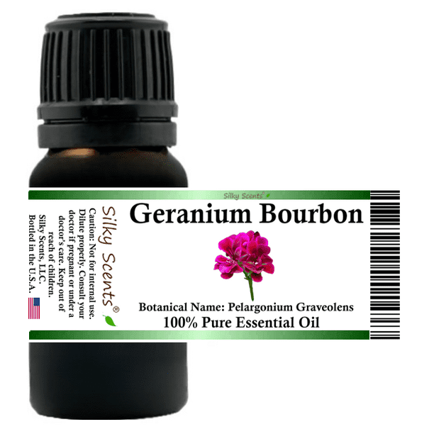 Geranium Bourbon Essential Oil 100% Pure and Natural 10 ml (1/3 oz ...