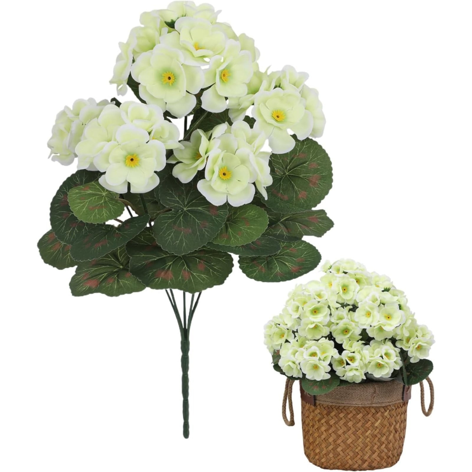Geraniums Artificial Flowers For Outdoors, UV Resistant Artificial ...