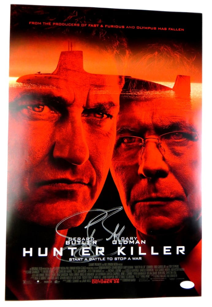 Gerard Butler Signed Autographed 13X20 Poster Hunter Killer JSA AG39715 ...
