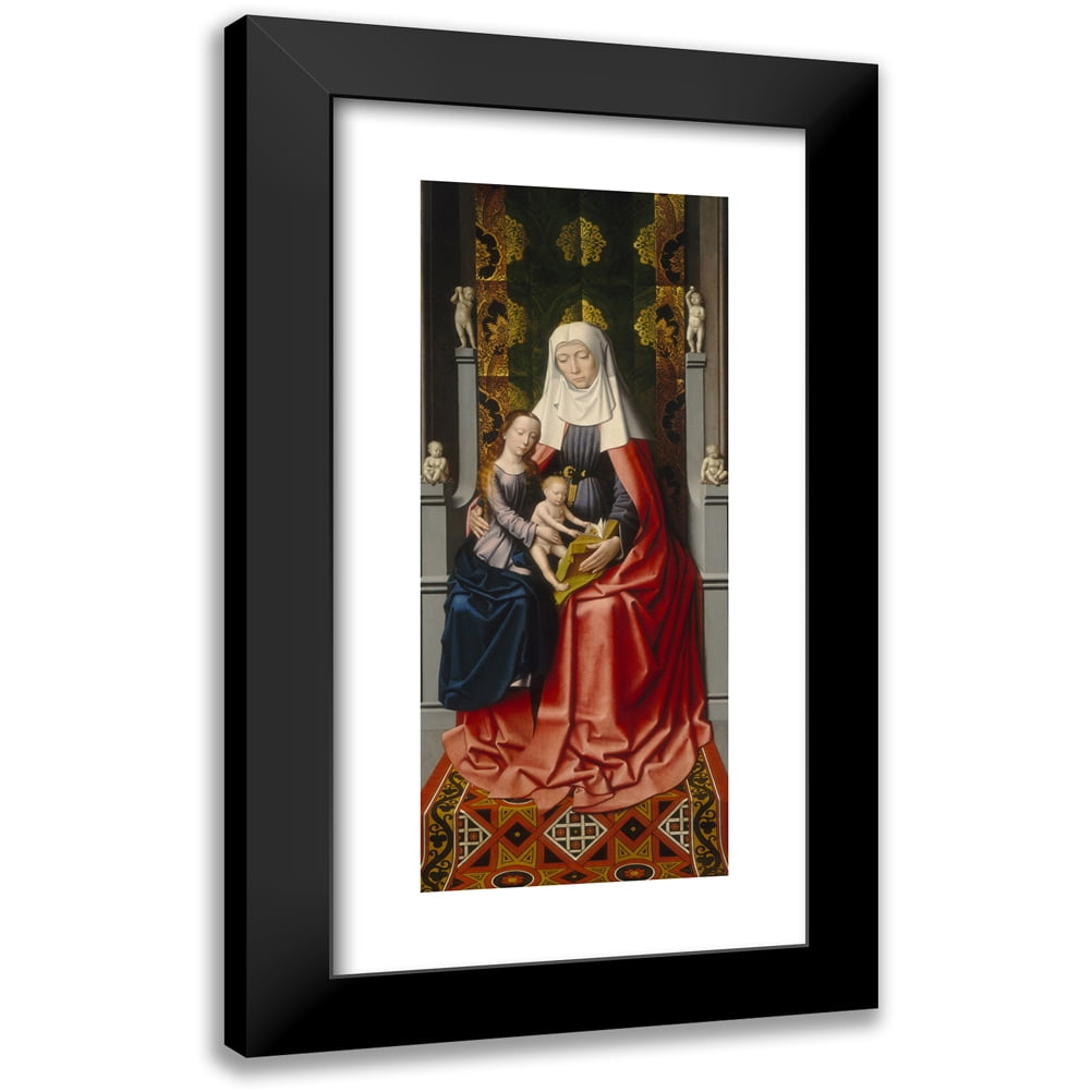 Gerard David and Workshop 8x14 Black Modern Framed Museum Art Print Titled - The Saint Anne ...