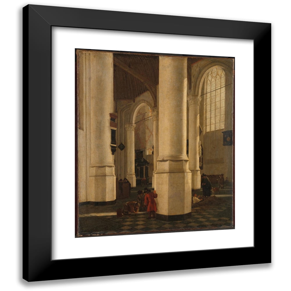 Gerard Houckgeest 12x14 Black Modern Framed Museum Art Print Titled ...