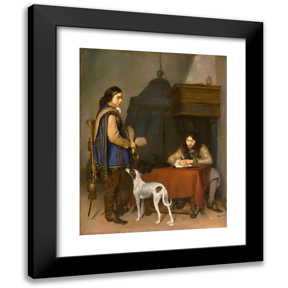 Gerard ter Borch 15x18 Black Modern Framed Museum Art Print Titled ...