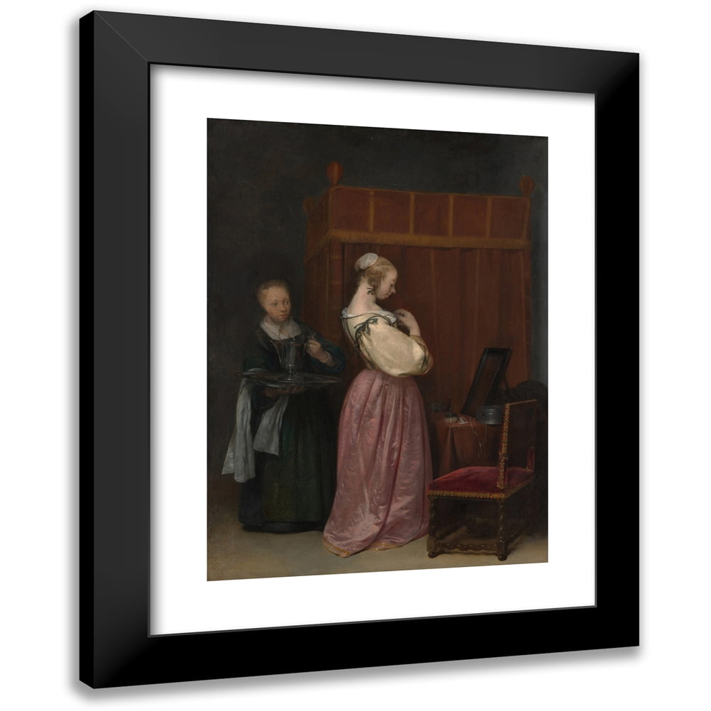 Gerard ter Borch 18x24 Black Modern Framed Museum Art Print Titled - A ...