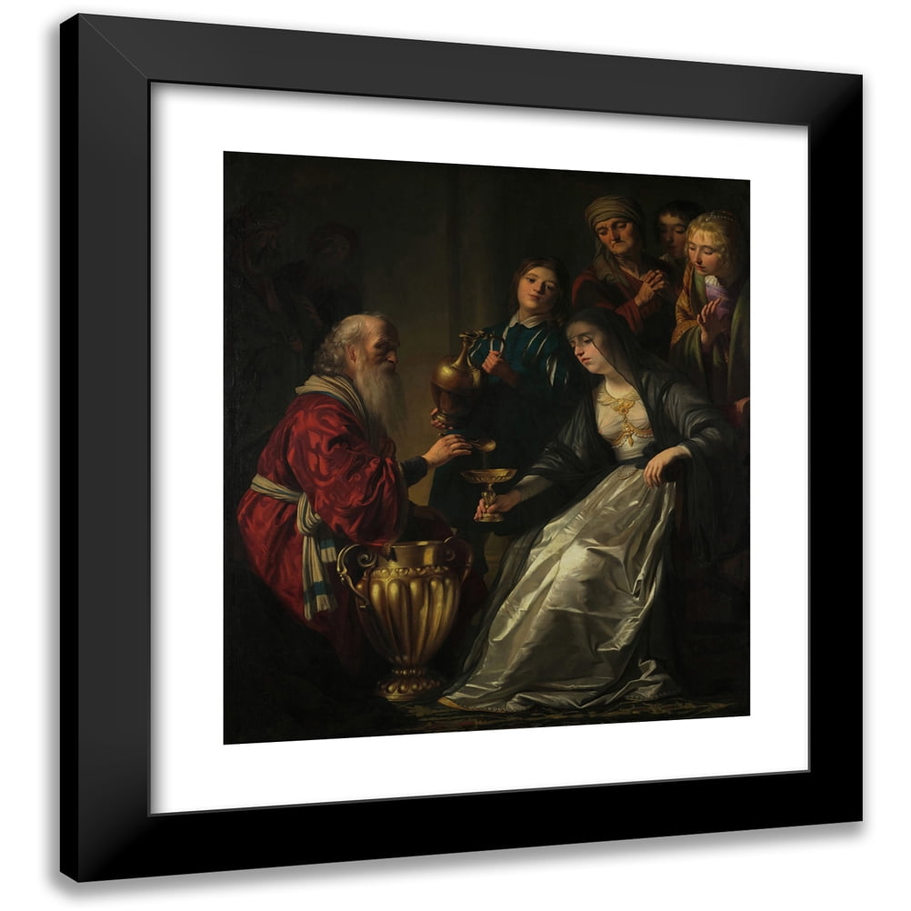 Gerard van Honthorst 12x14 Black Modern Framed Museum Art Print Titled ...