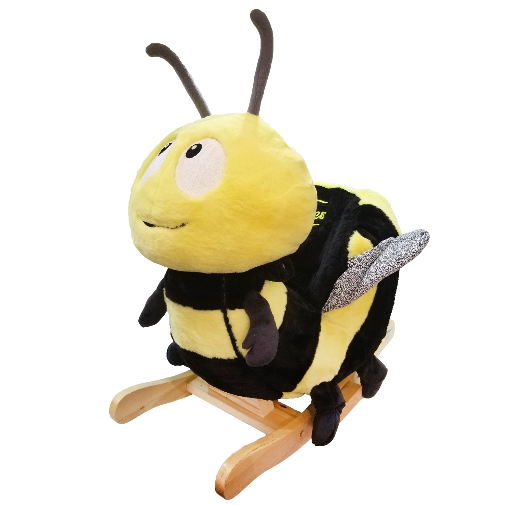 Gerardo's Toys: Little Rockers - Bee - Wooden Plush Ride-On Rocking ...