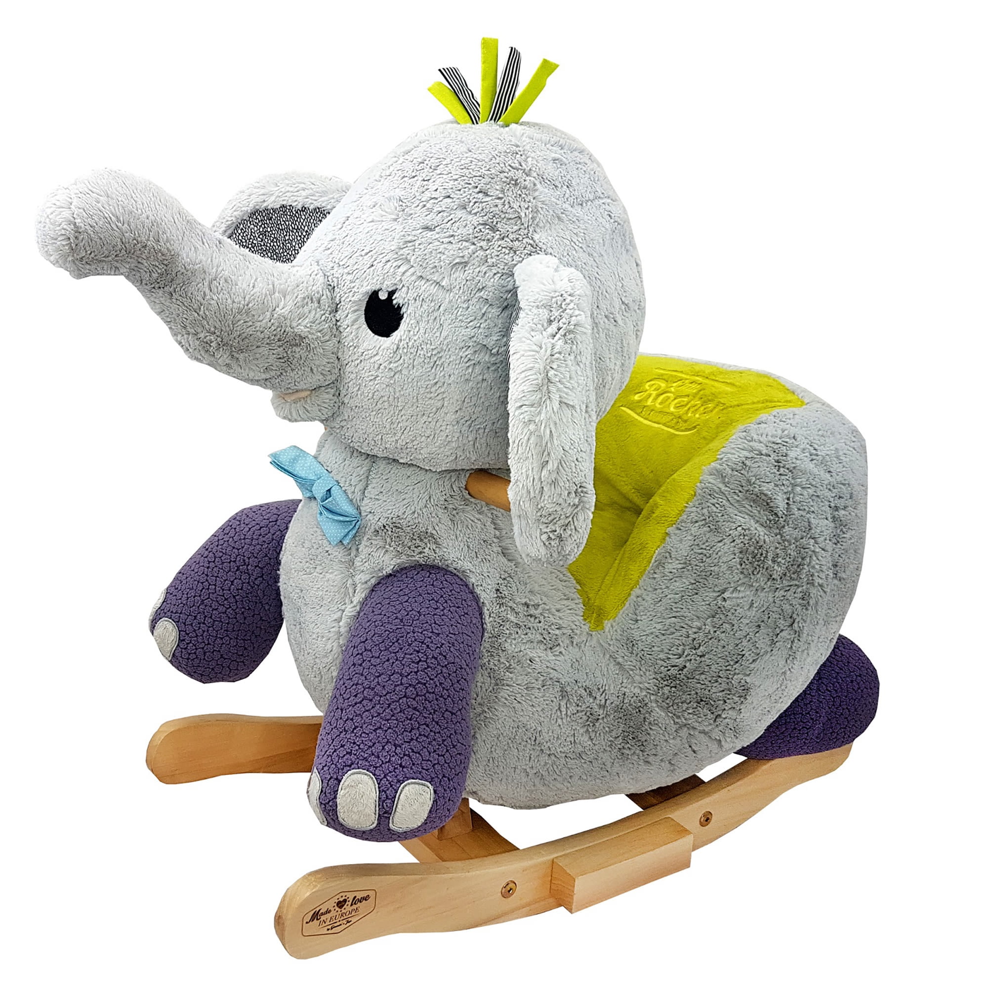 Gerardo's Toys: Little Rockers - Elephant - Wooden Plush Ride-On ...