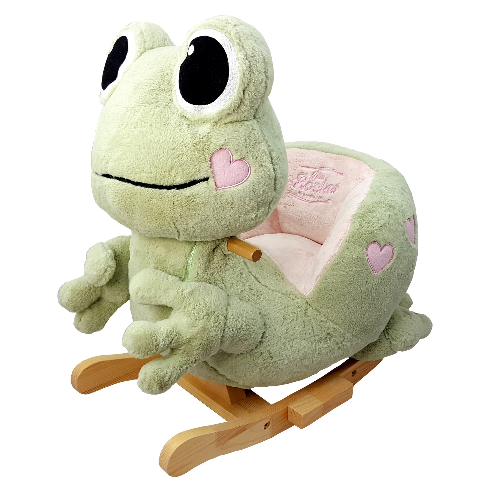 Gerardo's Toys: Little Rockers - Frog - Wooden Plush Ride-On Rocking ...