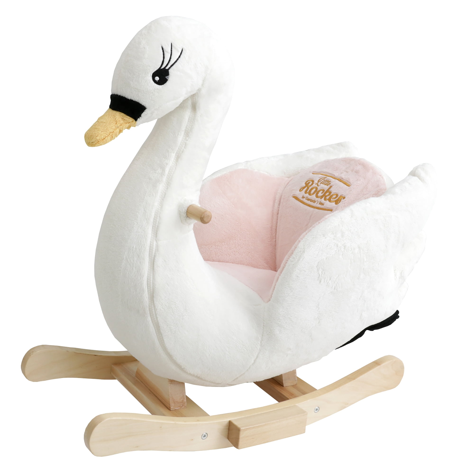 Gerardo's Toys: Little Rockers - Swan - Wooden Plush Ride-On Rocking ...