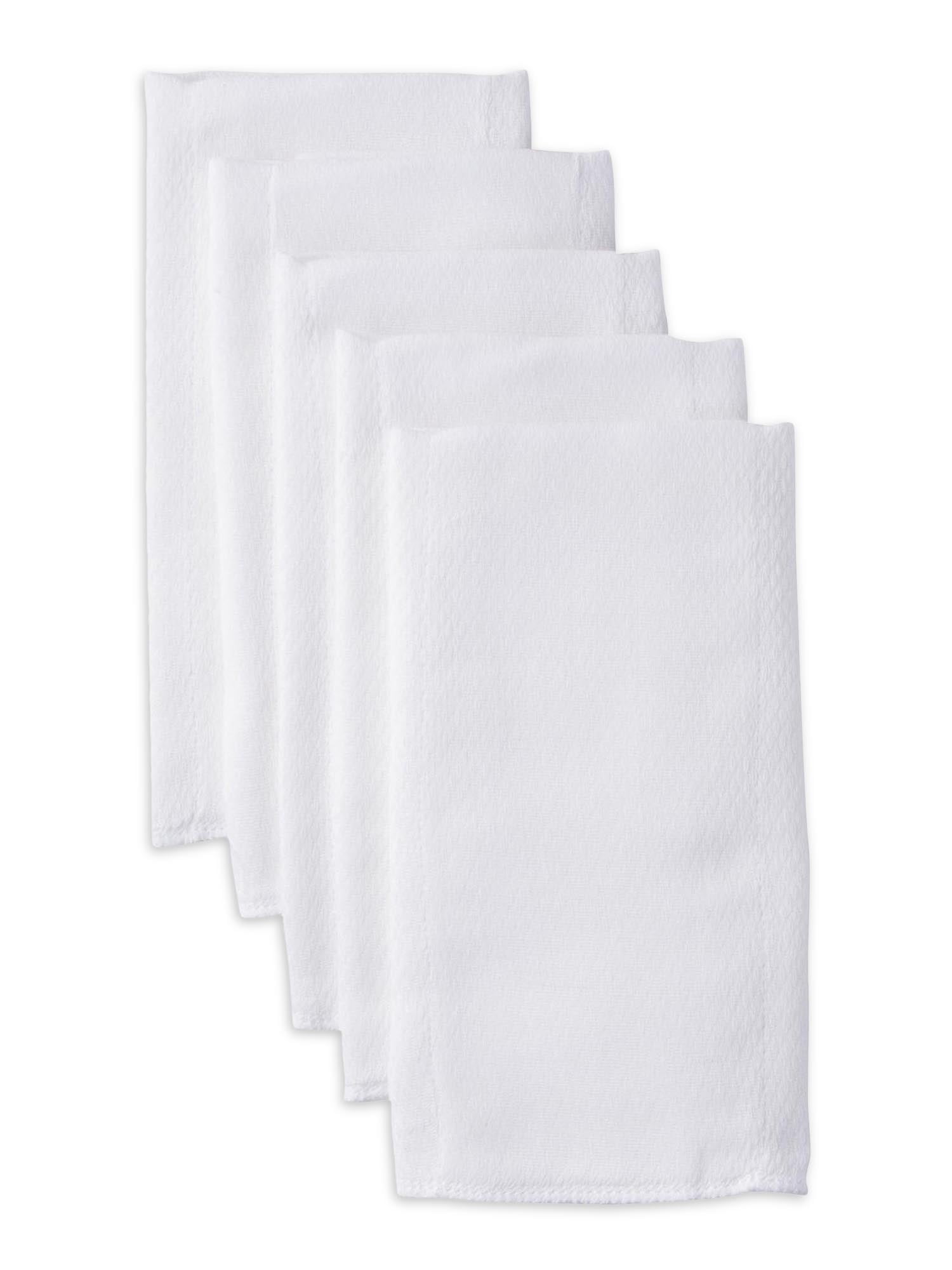 Gerber 100% Cotton and Polyester Prefold Cloth Baby Diaper, White 5 ...