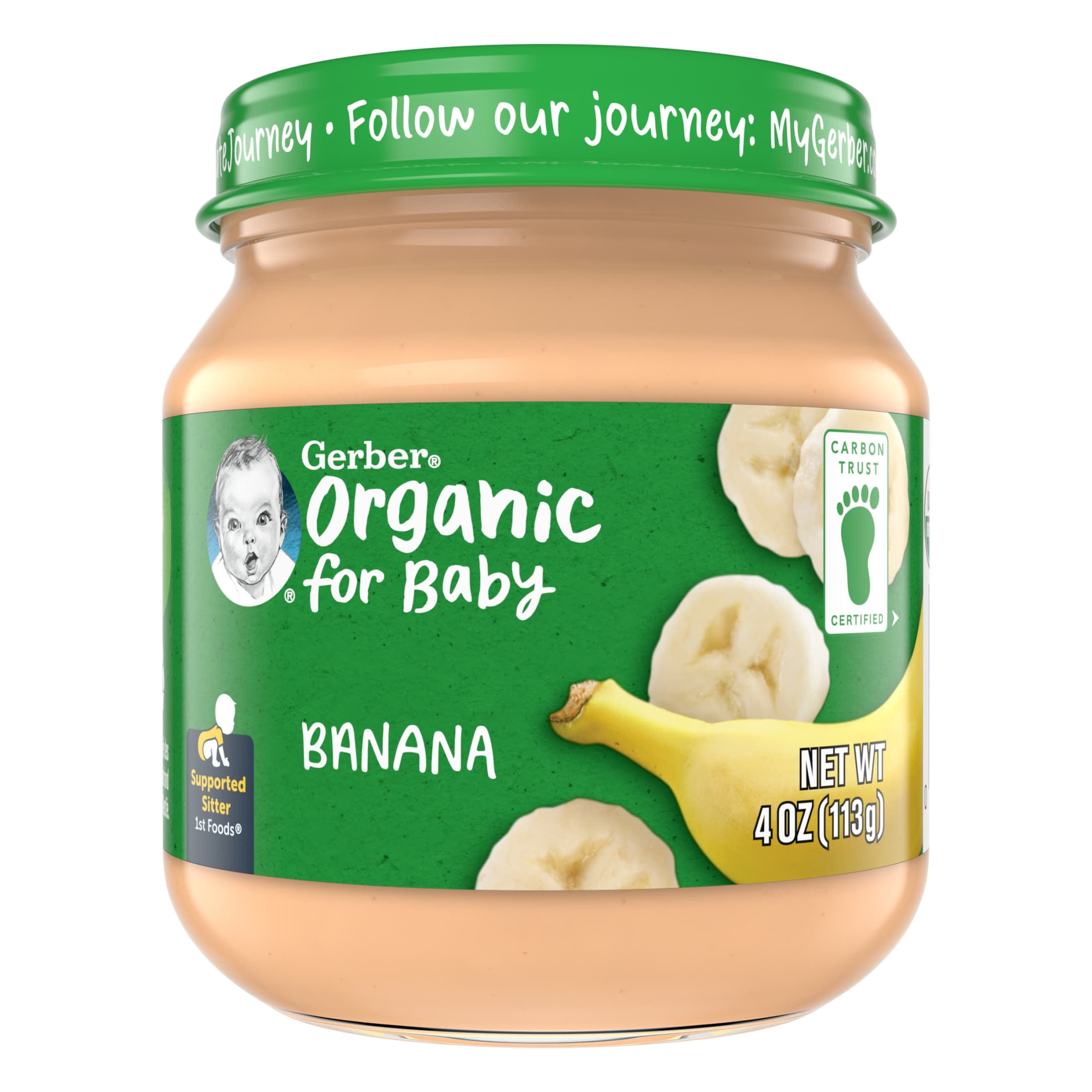 Gerber 1st Foods Organic for Baby Baby Food, Banana, 4 oz Jar - Walmart.com