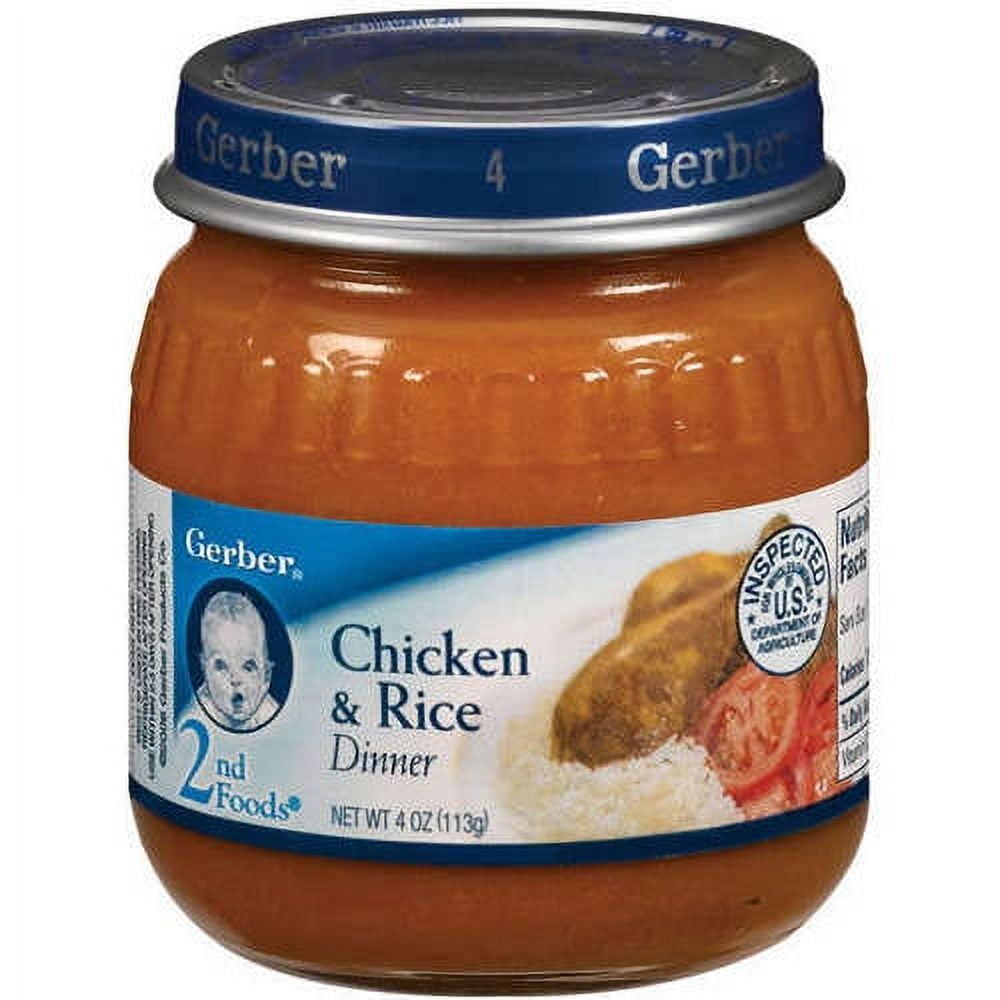 Gerber 2nd Food Hearty Chicken Rice Dinner, 4 Oz. - Walmart.com
