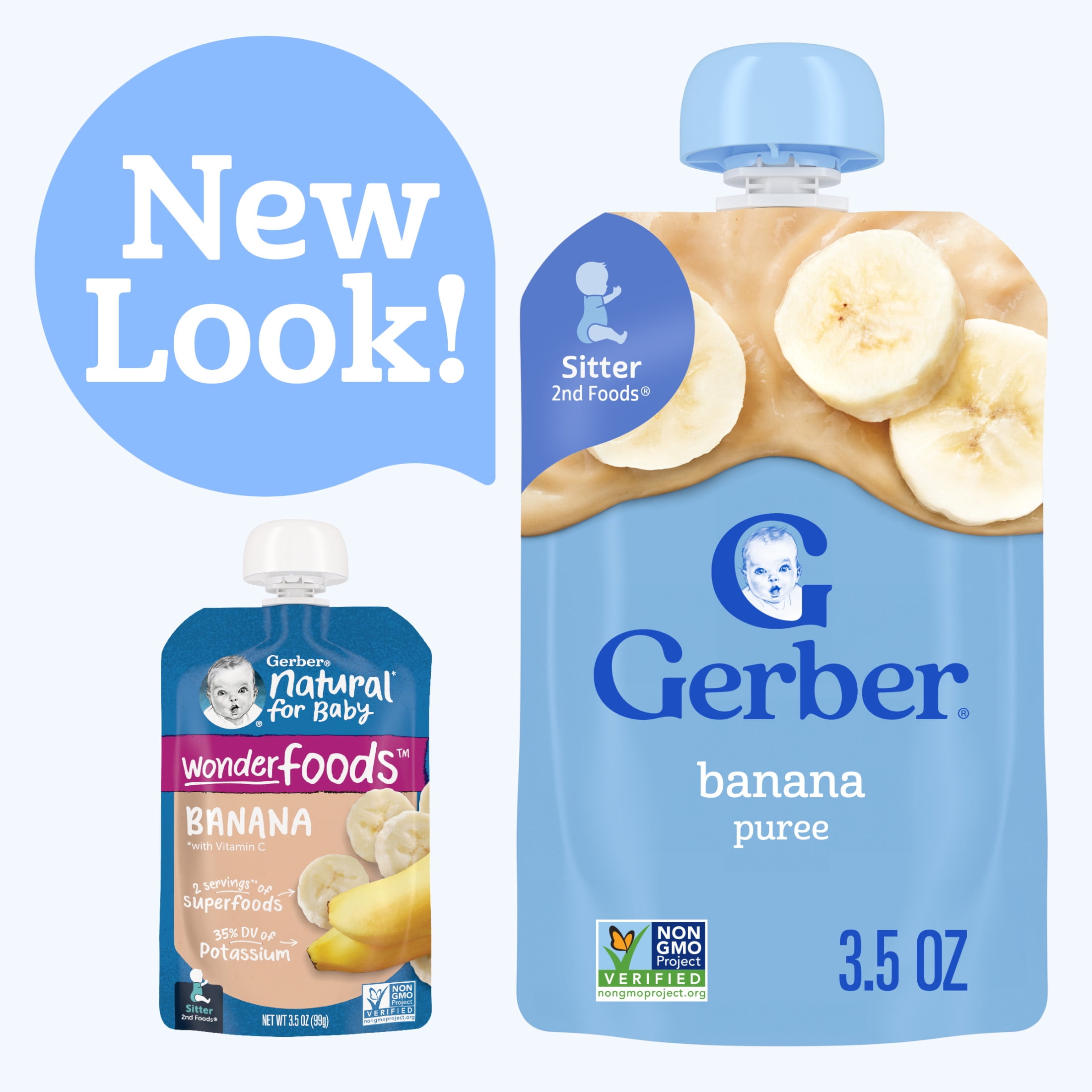 Gerber 2nd Foods Baby Food, WonderFoods Banana, Clean Label Project, 3. ...