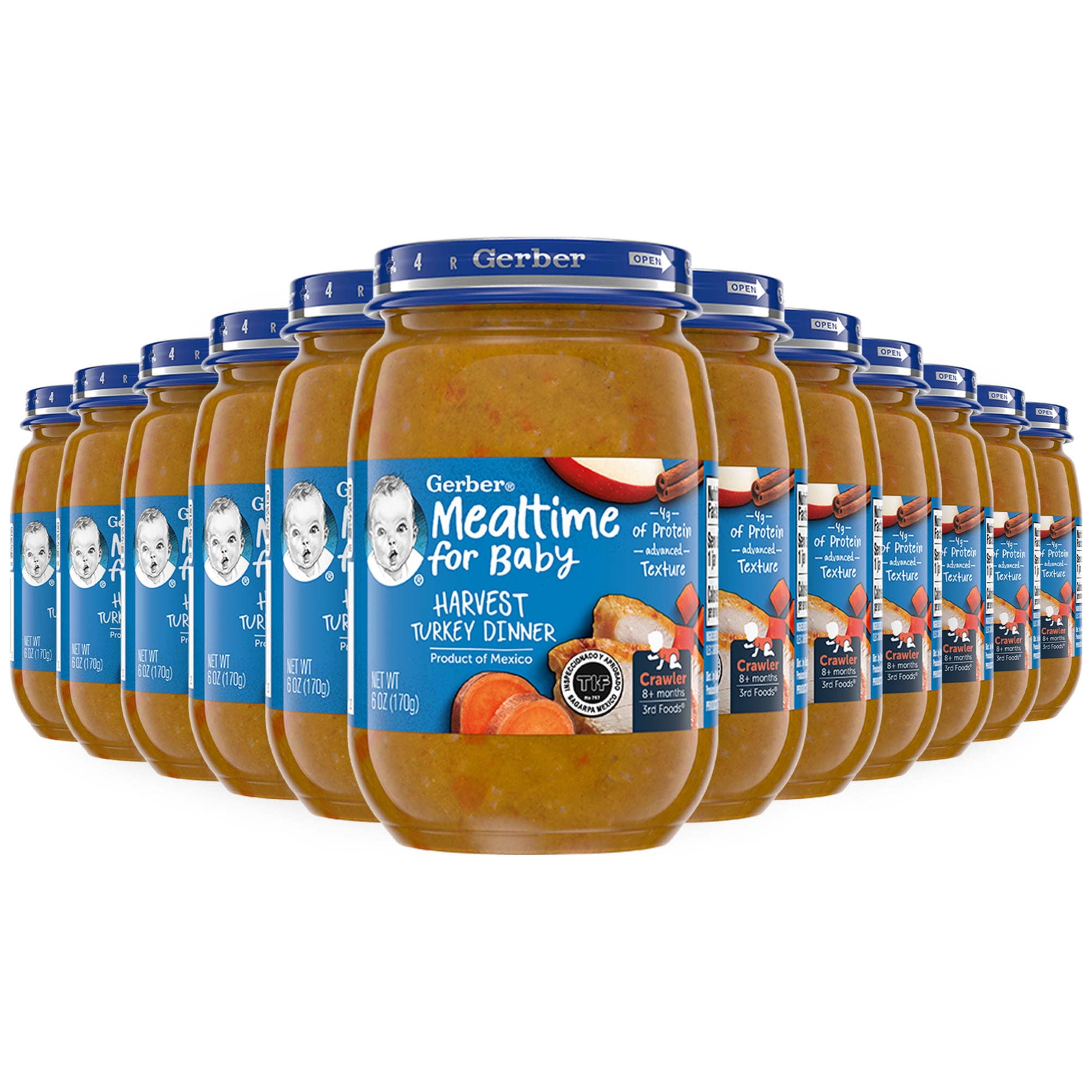 Find Your Perfect Gerber 3rd Foods Baby Food, Harvest Turkey Dinner, 6 ...