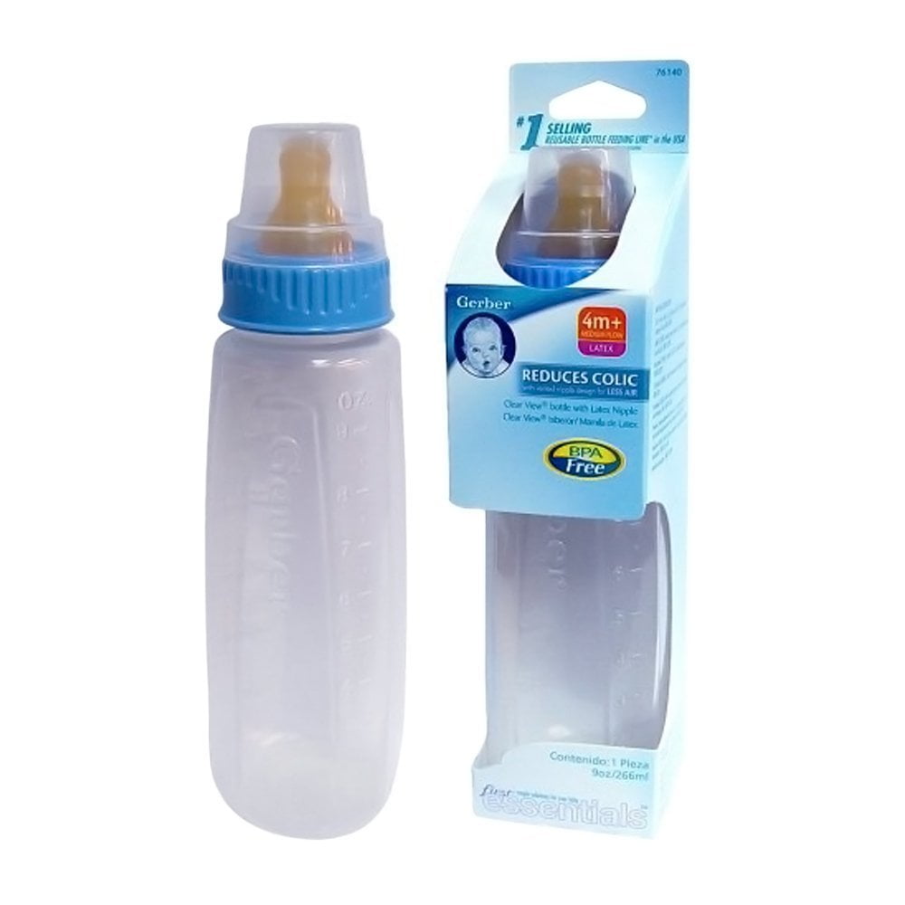 Gerber Baby Bottles 9 Oz Clear #76140 Value Pack of 6 - Walmart.com