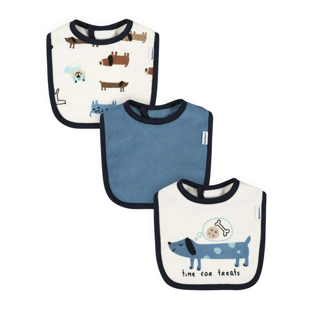 Gerber Baby Boy Bibs, 3-Pack, One Size - Walmart.com