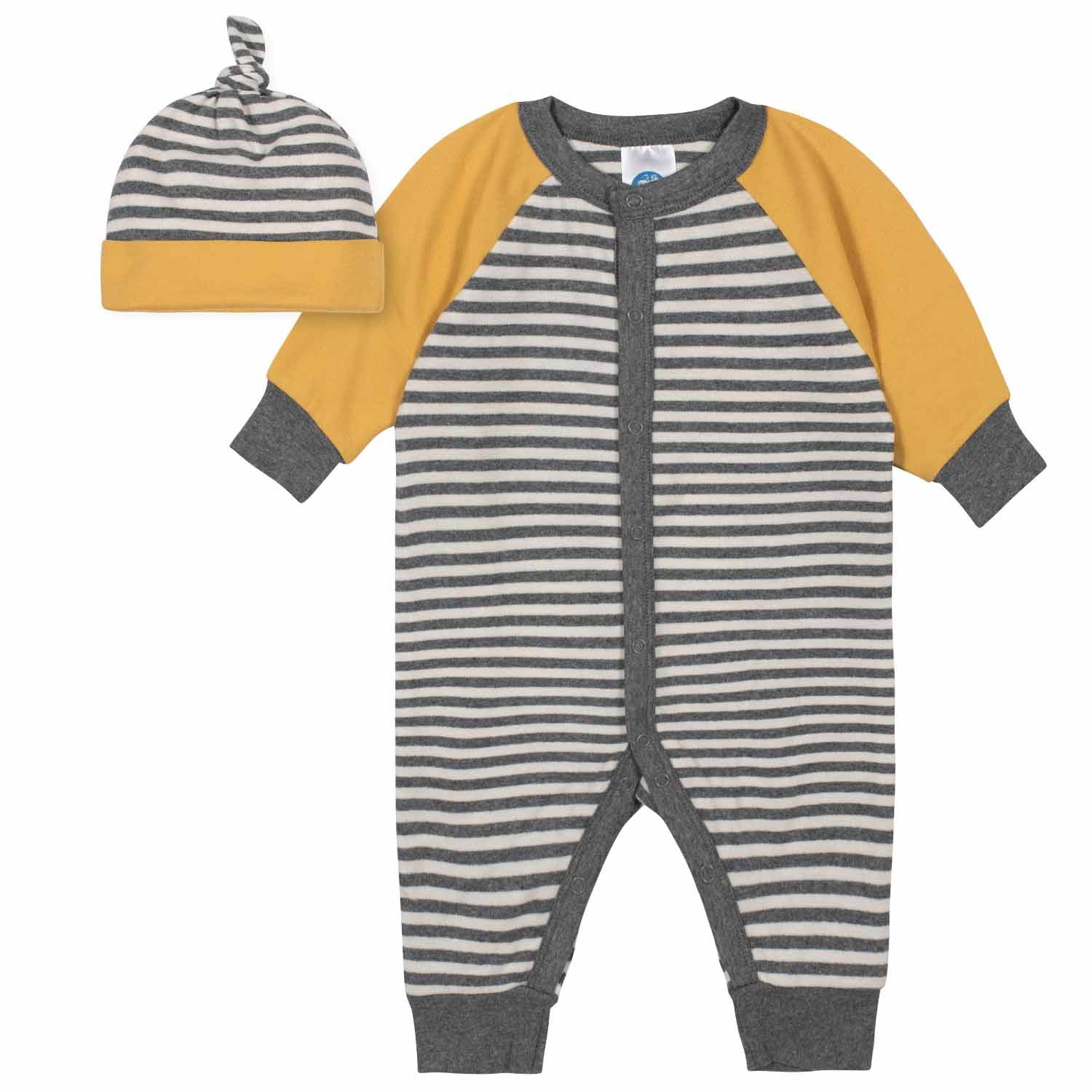 Gerber Baby Boy Coverall & Cap, 2-Piece Outfit Set - Walmart.com