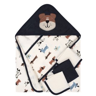 Gerber Baby Boy or Baby Girl Unisex Hooded Terry Velour Bath Towel ...