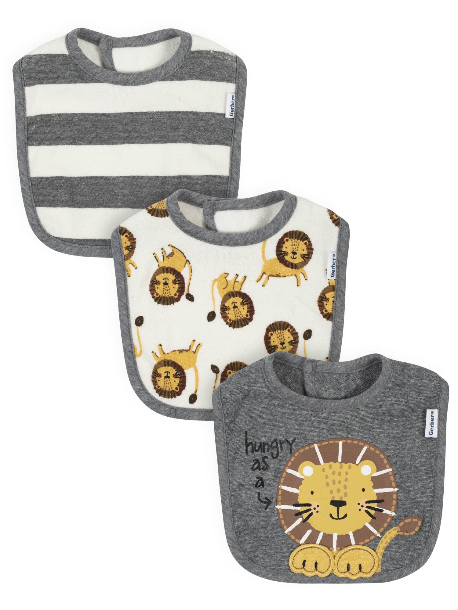 Gerber Baby Boy Terry Bibs, 3-Pack (One Size) - Walmart.com
