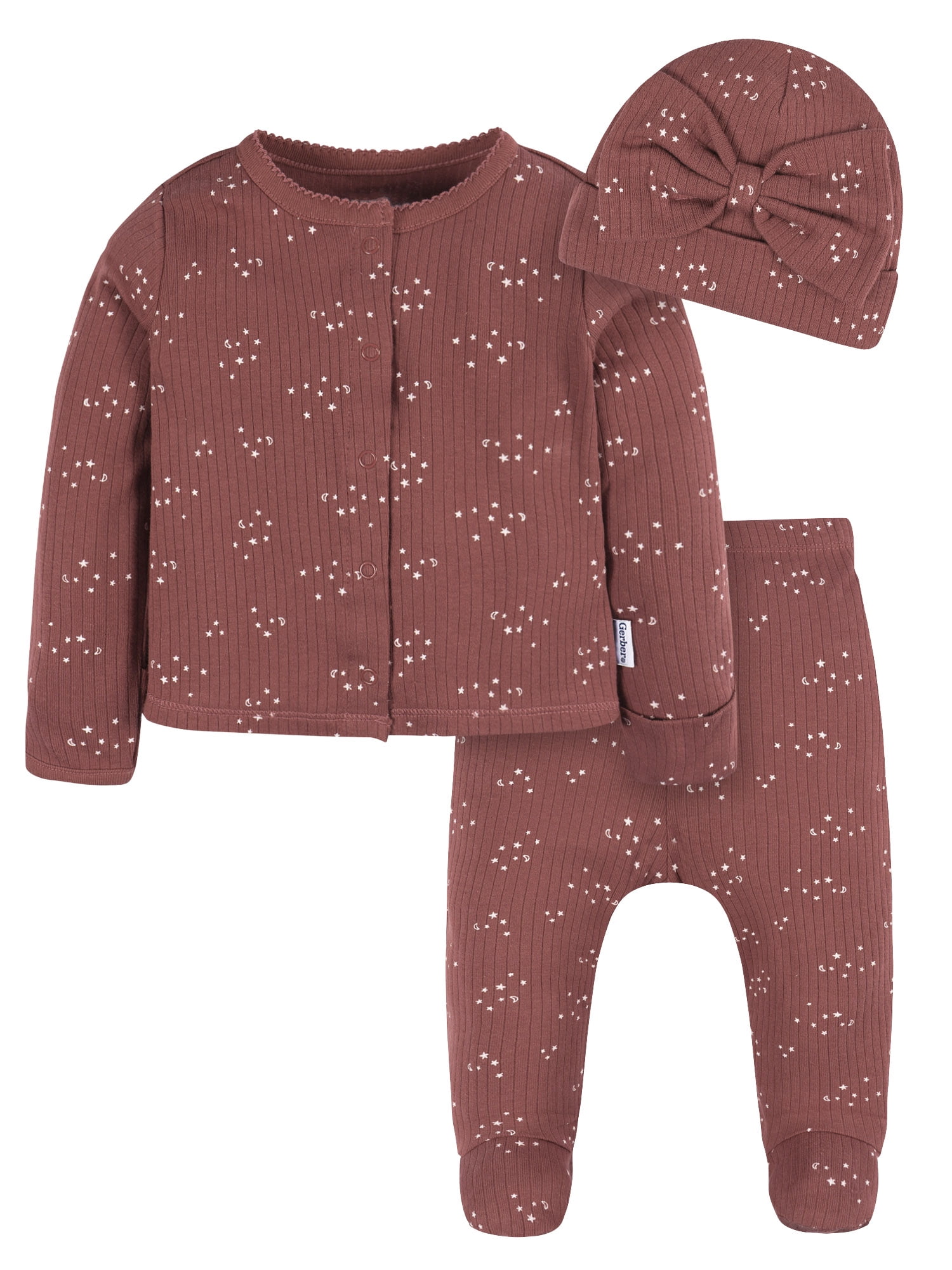 Gerber Baby Unisex Take Me Home Set, 3-Piece, Sizes Preemie - 3/6 ...