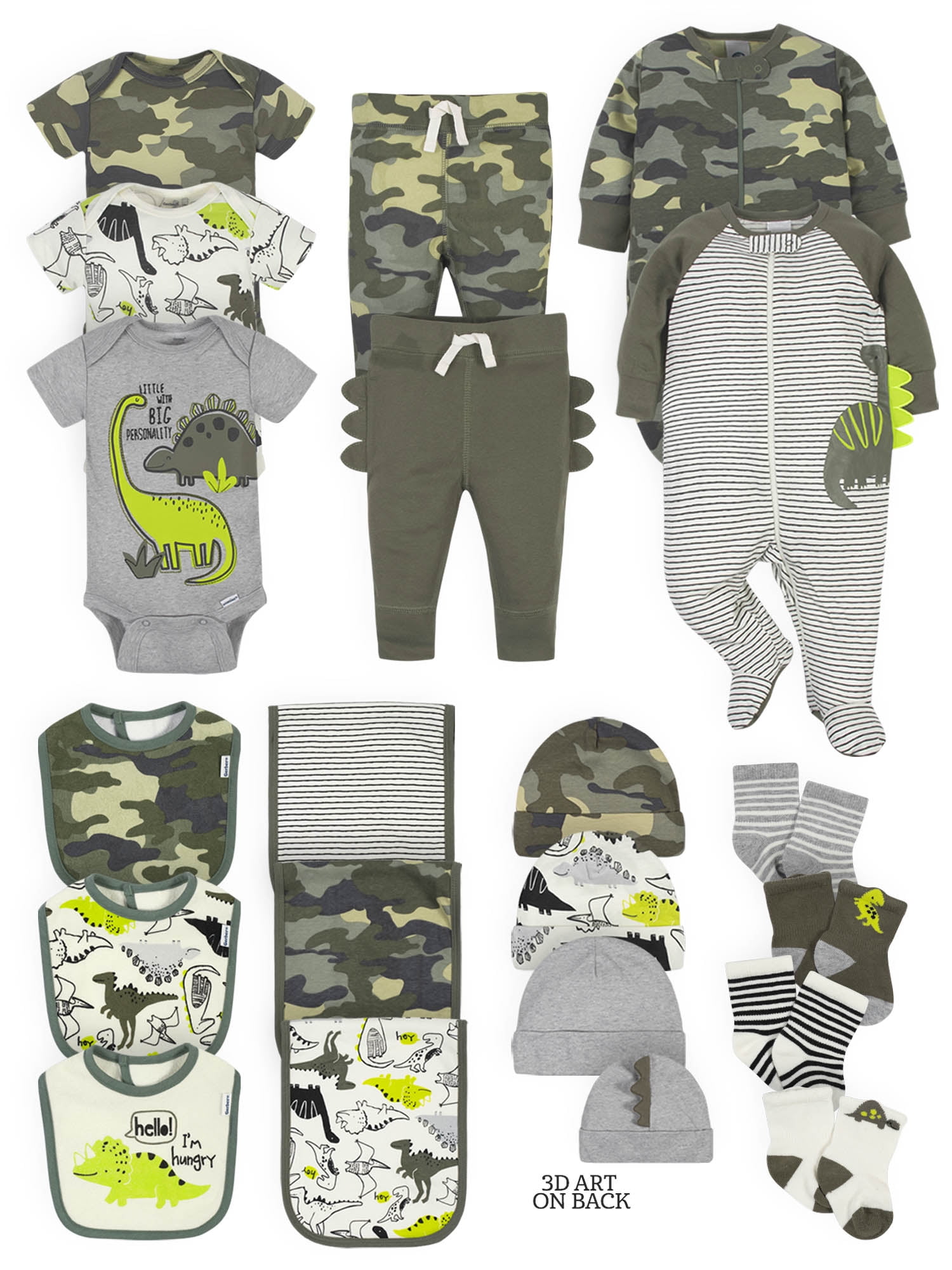 Gerber Baby Boys Newborn Shower Gift Set, 20-Piece (Newborn-0/6 Months ...