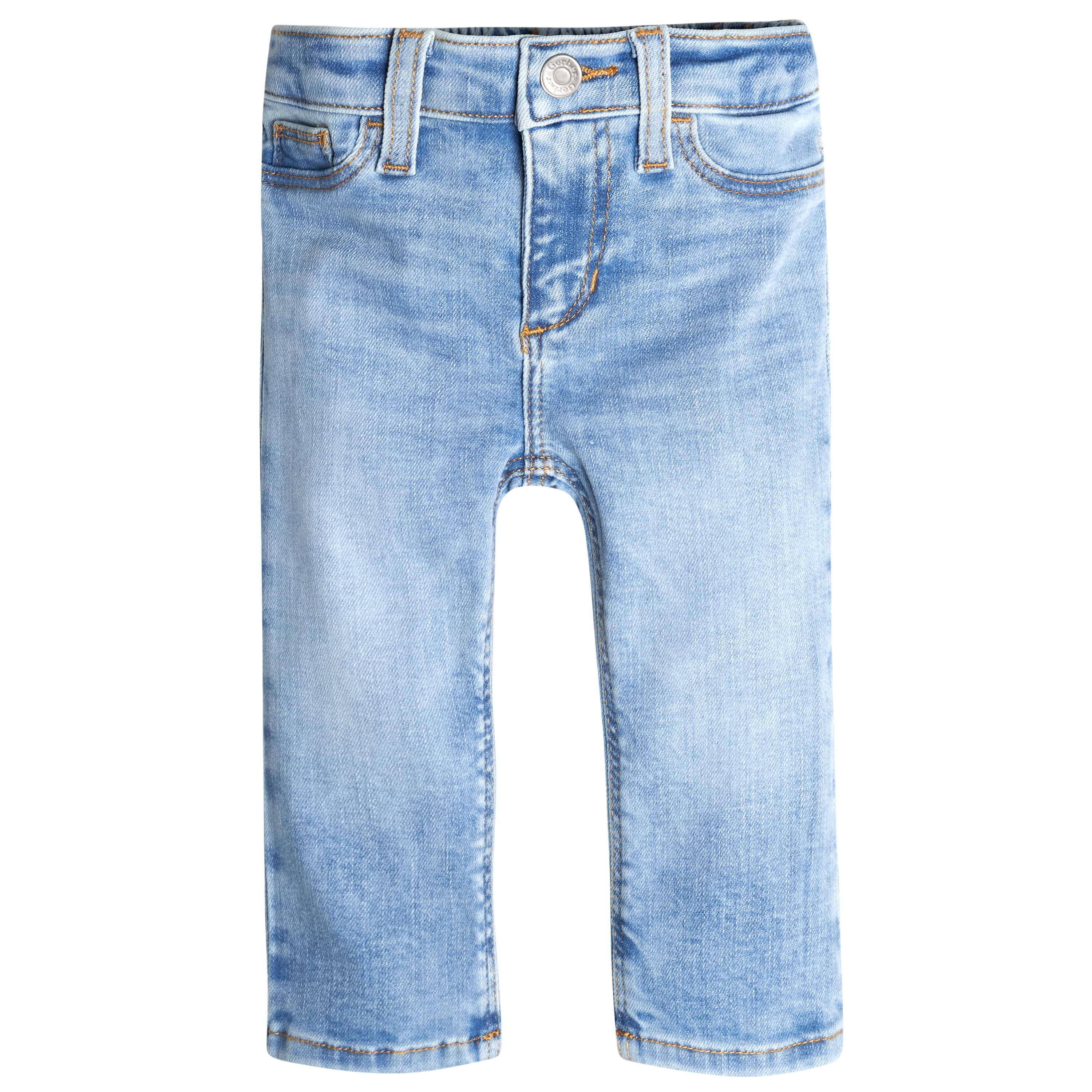 Gerber Baby Boys' and Girls' Denim Straight Fit Jeans with Elastic Back ...