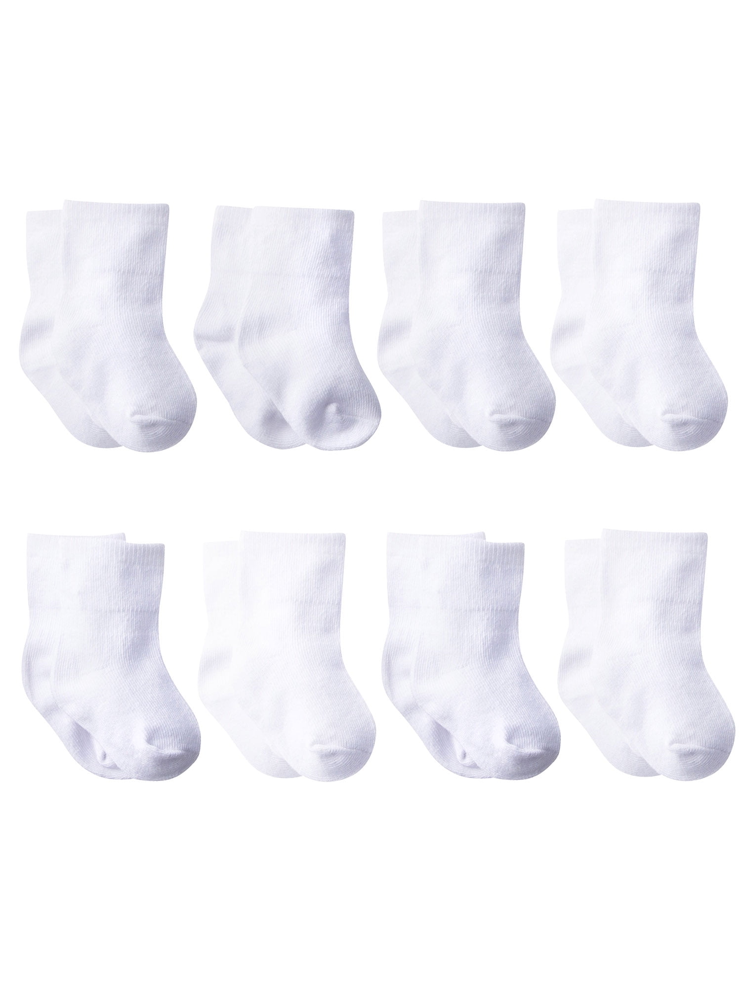 Gerber Baby Boys or Girls Unisex Wiggle Proof Jersey Crew Socks, 8-Pack ...