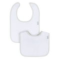 Gerber Baby Boys or Girls White Bibs, 2-Pack, One Size - Walmart.com