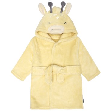 Spasilk Newborn Infant Pink Butterfly Cotton Terry Hooded Bathrobe with ...