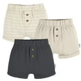 Gerber Baby Neutral Knit Shorts, 3-Pack, Sizes 0/3 Months - 24 Months ...
