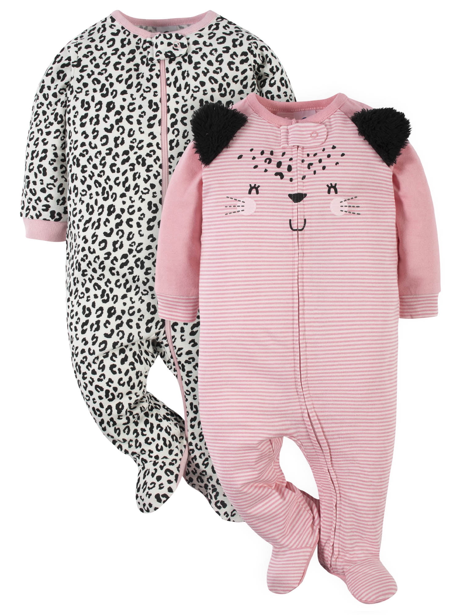 Gerber Baby Neutral Sleep ´N Play Footed Pajamas, 2-Pack, Sizes Preemie ...
