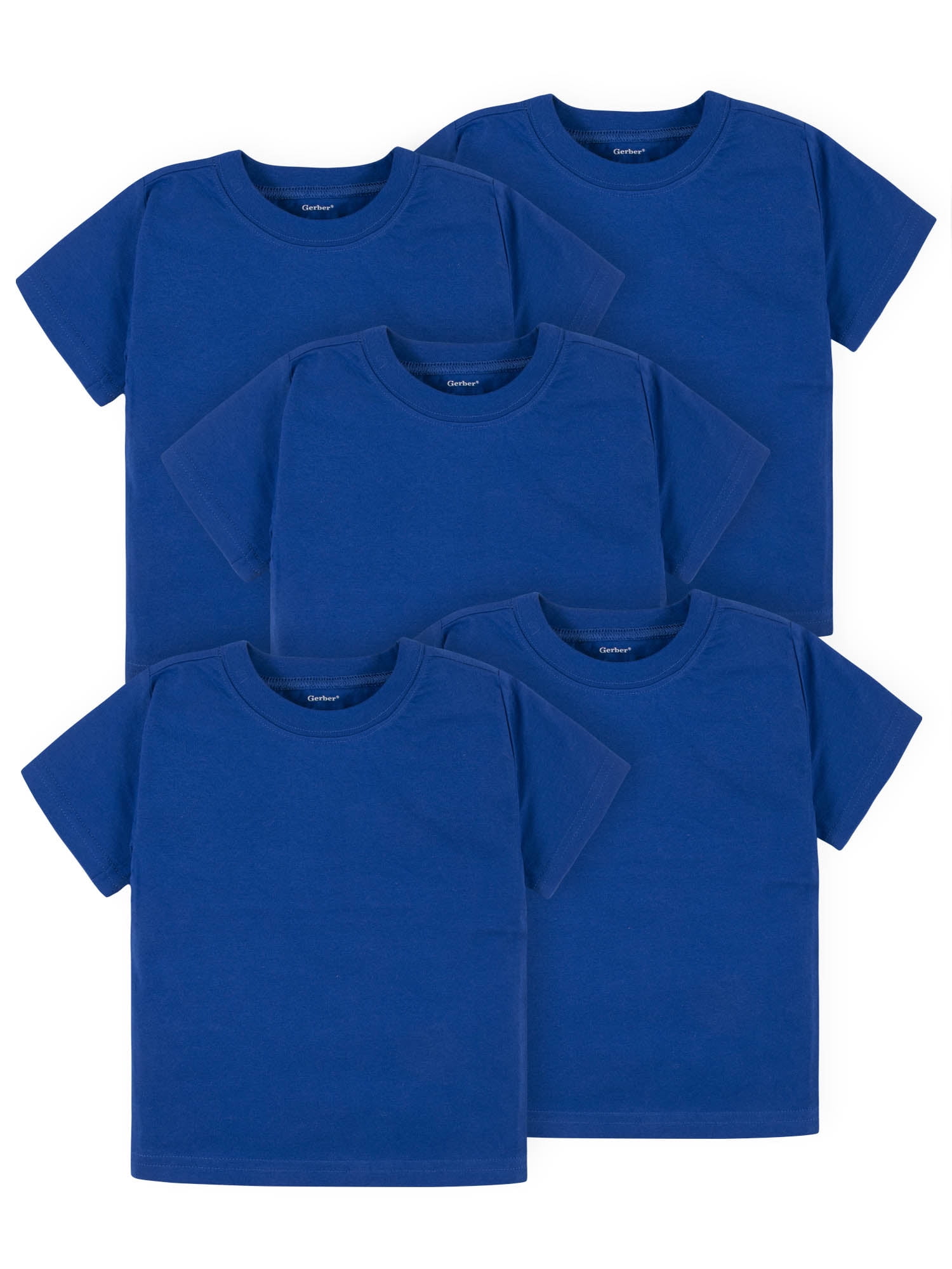 Gerber Baby & Toddler Neutral 5-Pack Short Sleeve Tee - Walmart.com