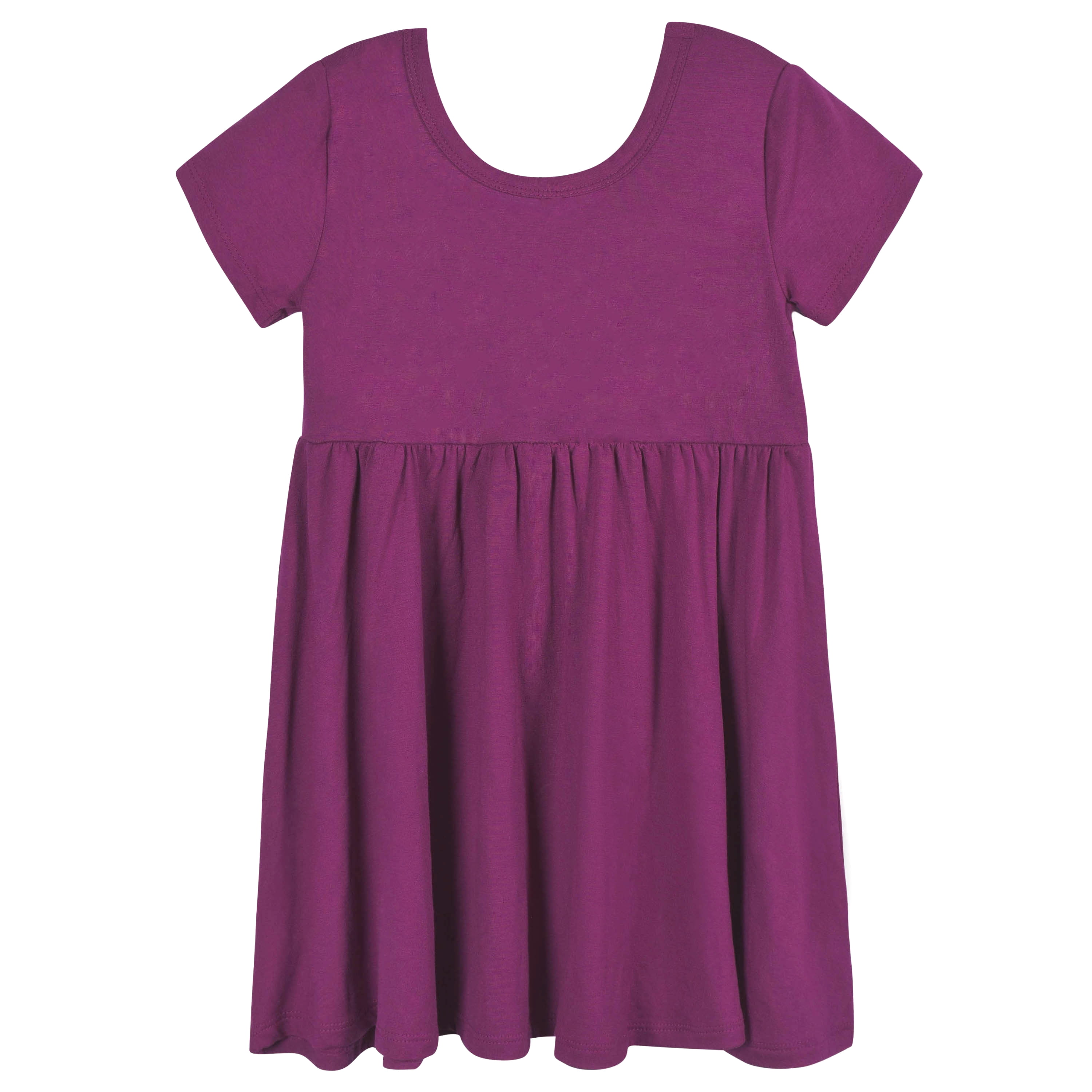 Gerber Baby & Toddler Girl Super Soft Short Sleeve Dress, Sizes 12 ...