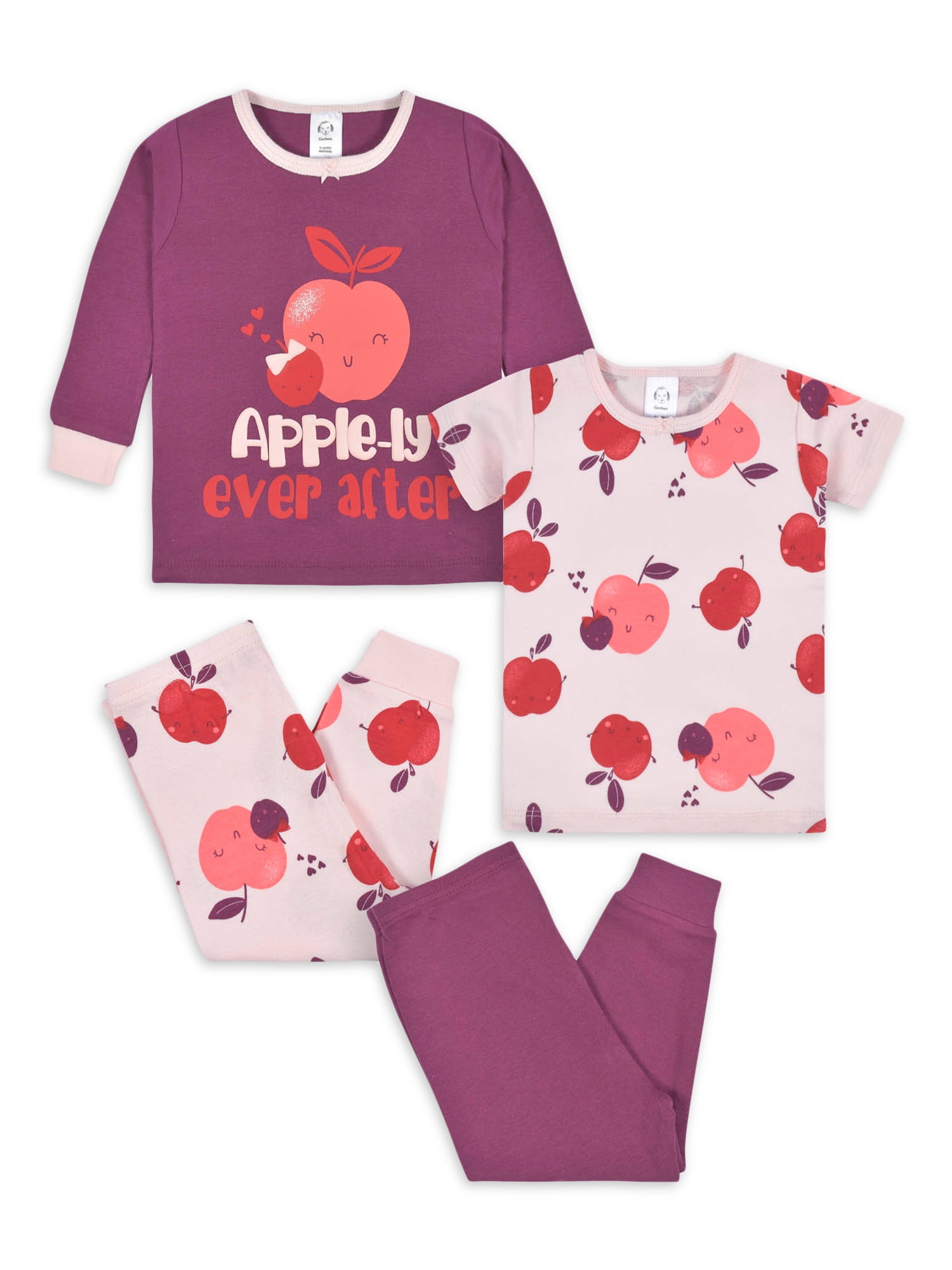 Gerber Baby & Toddler Neutral Snug Fit Cotton Pajamas, 4-Piece, 12 ...