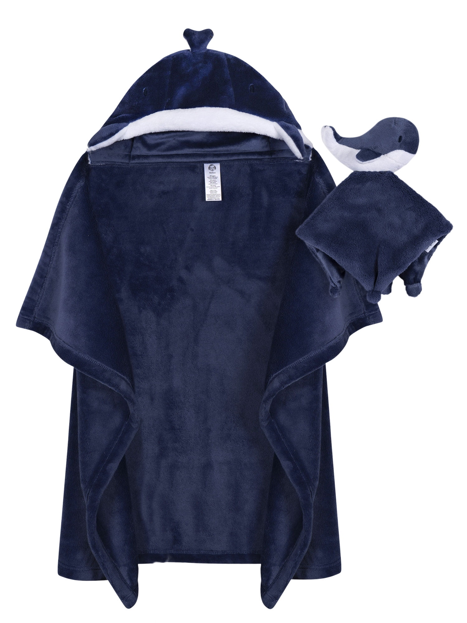 Gerber Baby Unisex Hooded Wearable Blanket and Security Blanket, Coastal Calm - Walmart.com