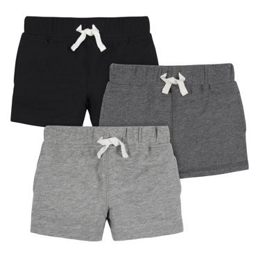 Disney Mickey Mouse Toddler Clothes: 3 Pack French Terry Shorts for ...