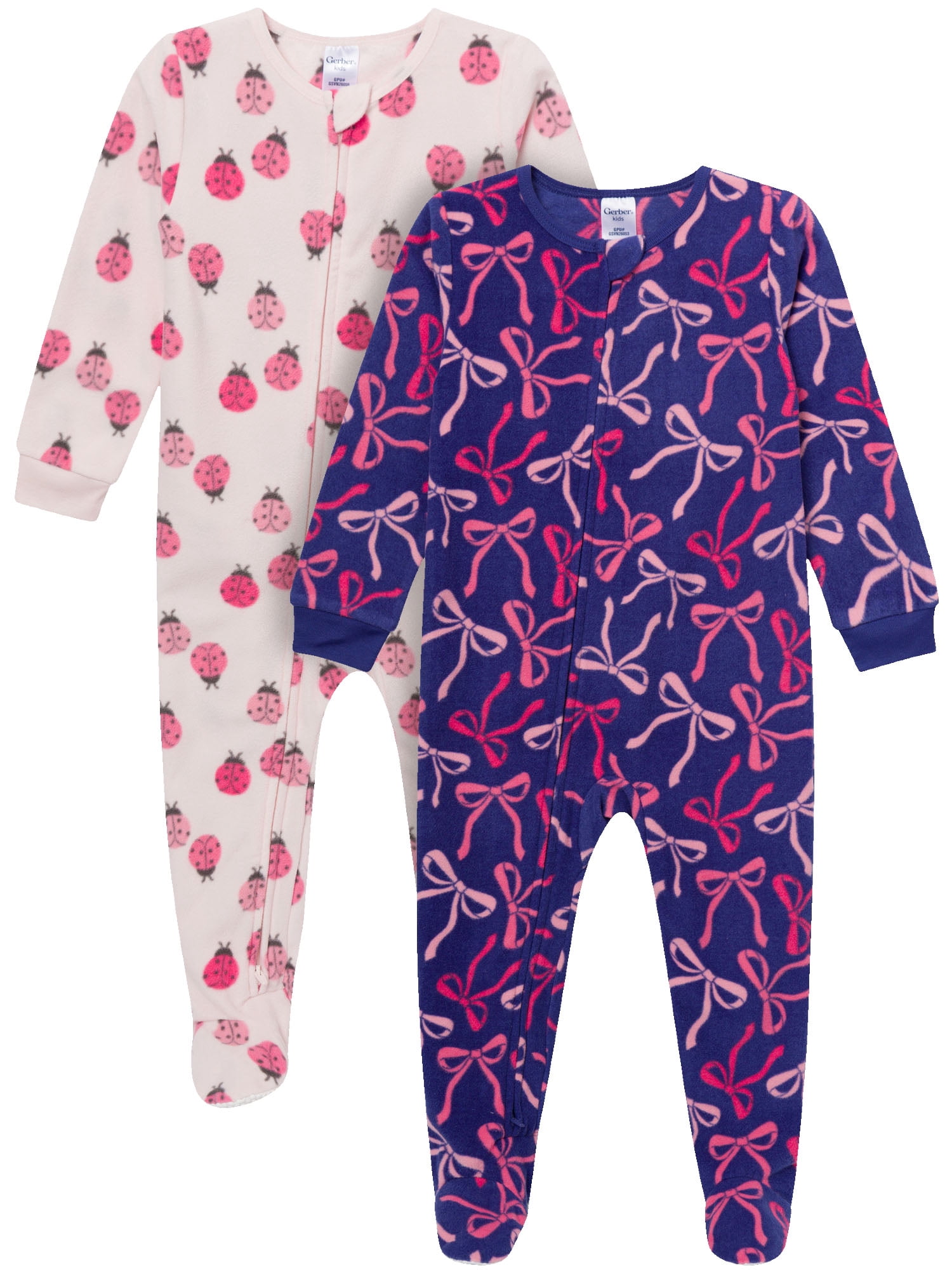 Gerber Baby and Toddler Neutral Microfleece Blanket Sleeper Pajamas, 2 ...