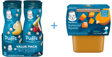 Gerber Bundle 6 Pack Stage 2 Butternut Squash and Gerber Variety pack ...
