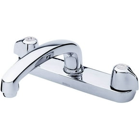 Chrome Plated 2 Handle Kitchen Faucet with Spray Gerber Style - Walmart.com