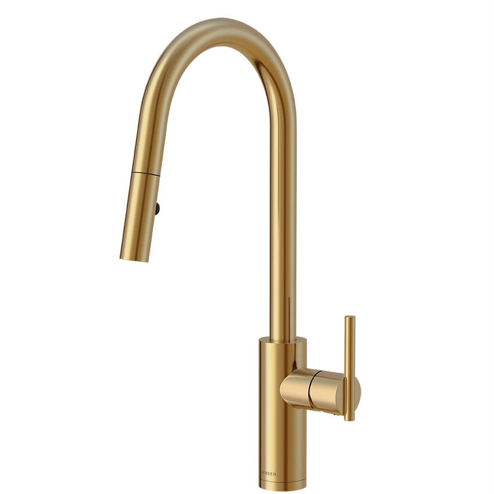 Gerber D454058BB Parma 1.75 GPM Single Hole Pull Down Kitchen Faucet ...
