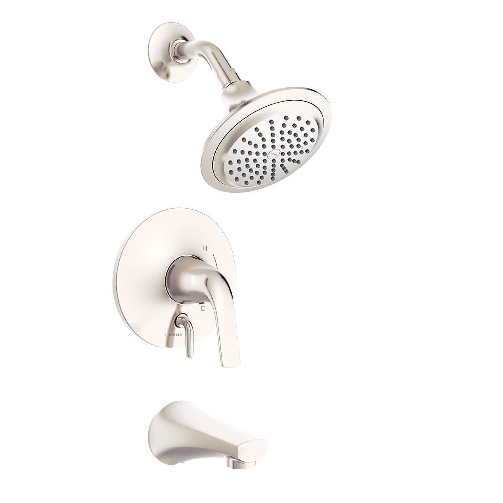 Gerber D501034tc Lemora Tub And Shower Trim Package - Nickel - Walmart ...